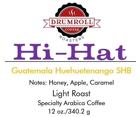 Organic Coffee Hi-Hat Roast Specialty Coffee | Drumroll Coffee Roasters